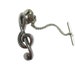 Silver Toned Textured Treble Musical Note Tie Tack - Etsy
