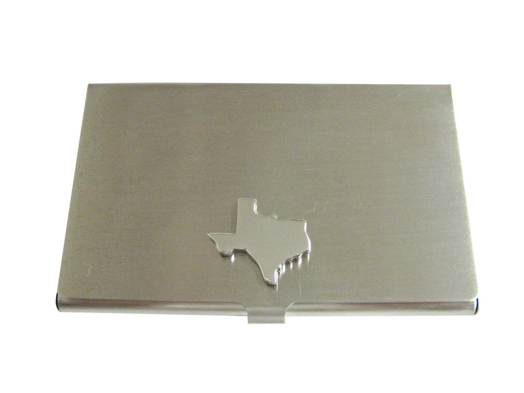 Texas Map Shape Business Card Holder - Etsy