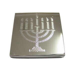 Silver Toned Etched Menorah Magnet - Etsy