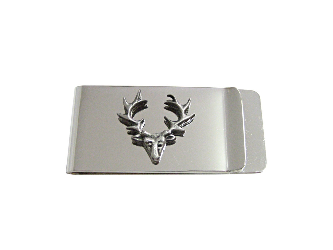 Textured Deer Head Money Clip - Etsy