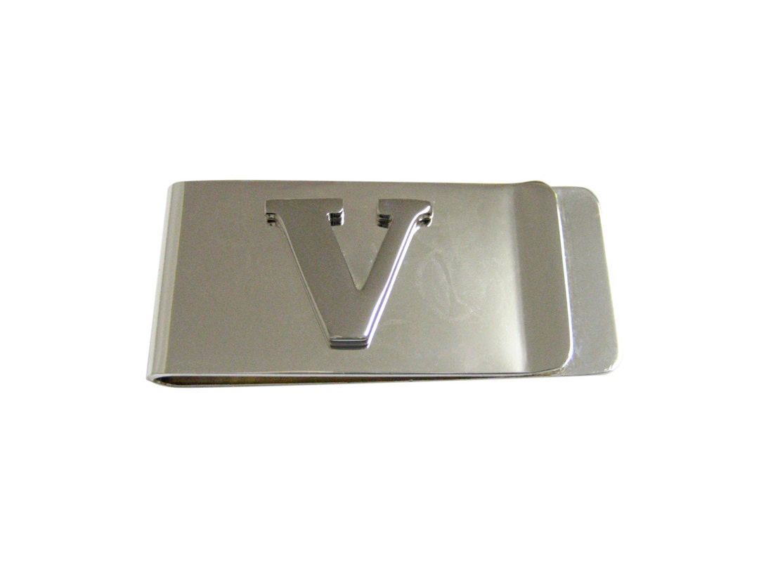 Monogram Letter V Money Clip - Etsy