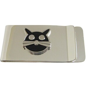 Black Cat Head Money Clip - Etsy