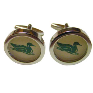 Green Duck Cufflinks - Etsy