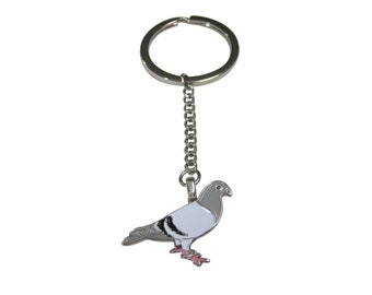 Pigeon Keychain - Etsy
