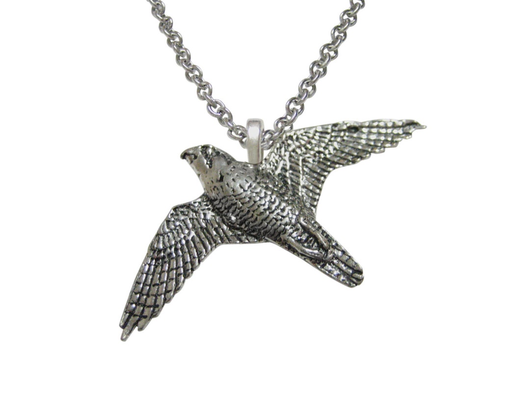 Peregrine Falcon Bird Pendant Necklace - Etsy
