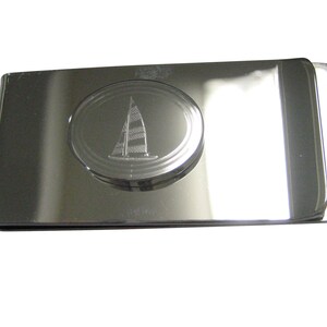 Silver Toned Etched Oval Nautical Sail Boat Money Clip - Etsy