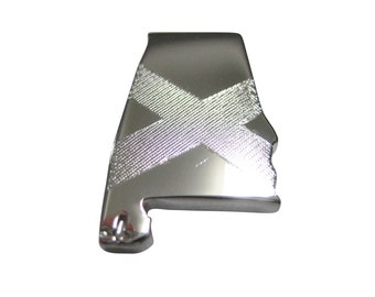 ALABAMA STATE MAP Glossy Poster Picture Photo Crimson Roll Tide ...