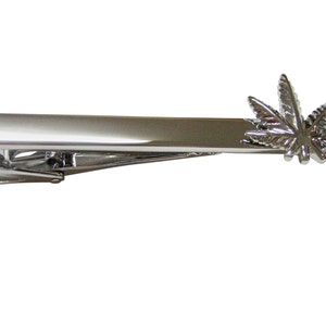 Weed Marijuana Leaf Square Tie Clips - Etsy