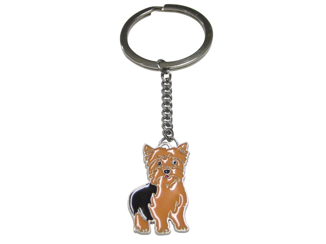 Yorkshire Terrier Yorkie Color Dog Pendant Keychain - Etsy