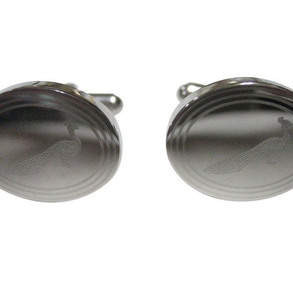 Peacock Cufflinks - Etsy