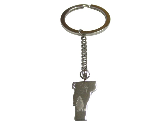 Personalized Vermont License Plate Engraved Keychain Green Mountain ...