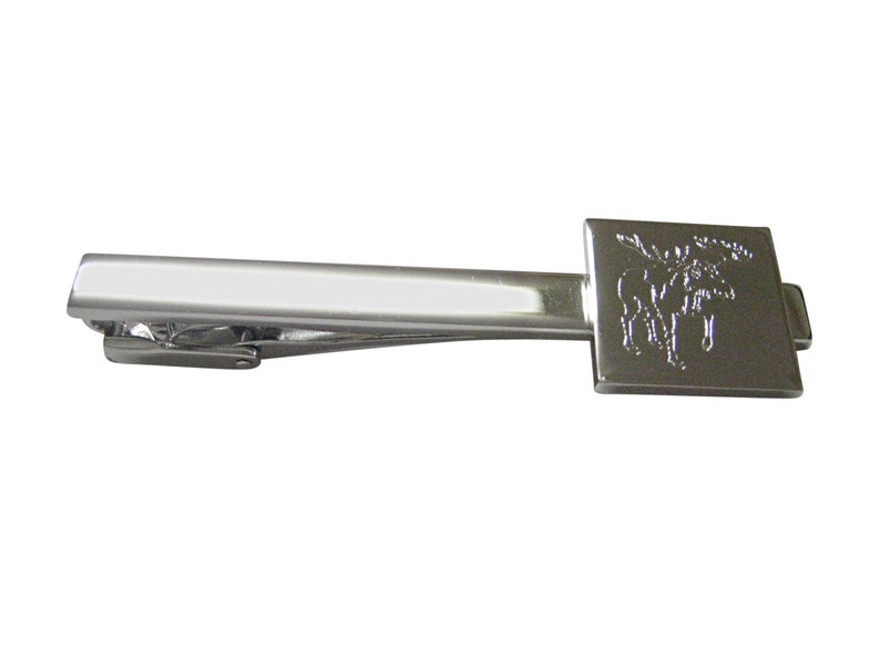 Engraved Moose Square Tie Clip - Etsy