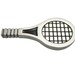 Black and Silver Toned Tennis Racquet Magnet - Etsy