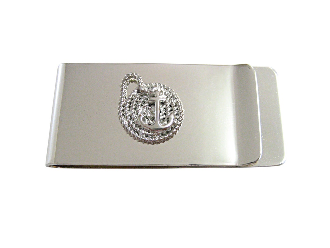 Nautical Rope and Anchor Money Clip - Etsy