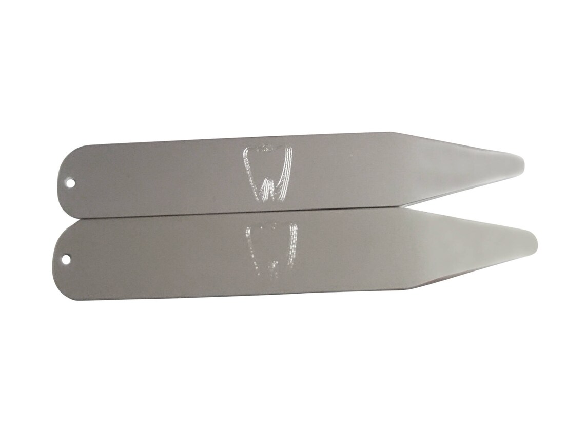 Silver Toned Etched Dentist Tooth Collar Stays - Etsy