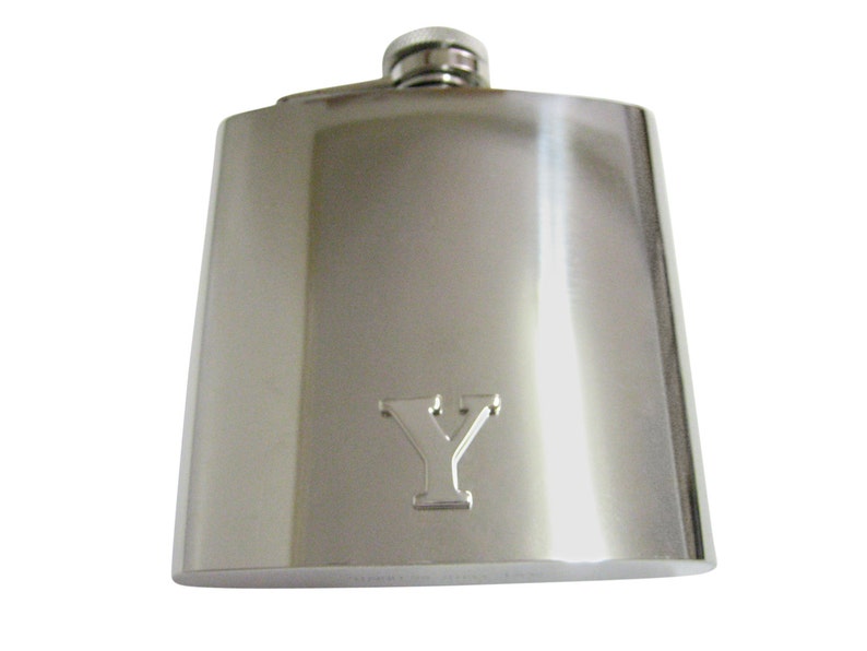 Monogram Letter Y 6 Oz. Stainless Steel Flask - Etsy