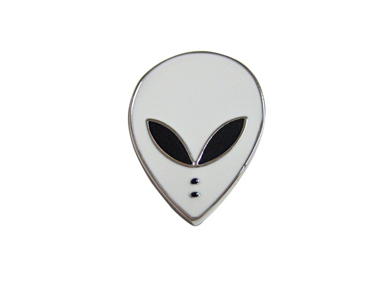 White Alien Head Magnet | Etsy
