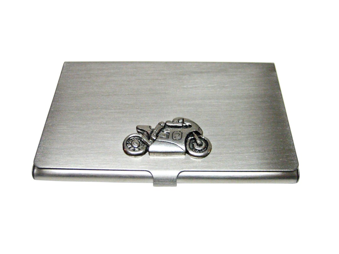 Racing Motorcycle Business Card Holder - Etsy