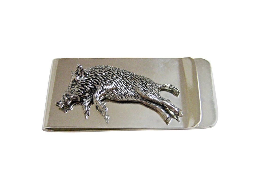 Running Razorback Wild Boar Money Clip - Etsy