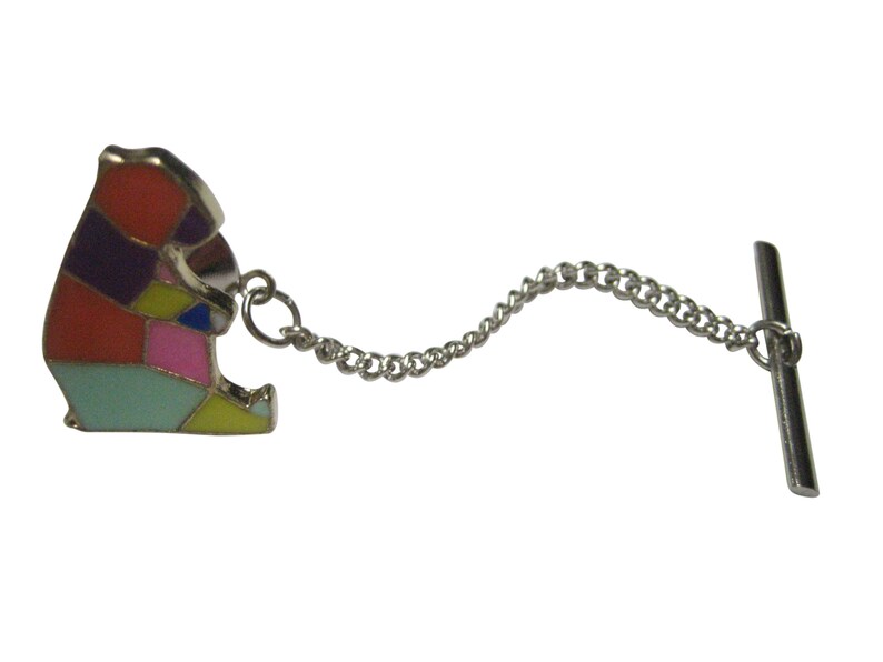 Colorful Origami Sitting Bear Tie Tack - Etsy