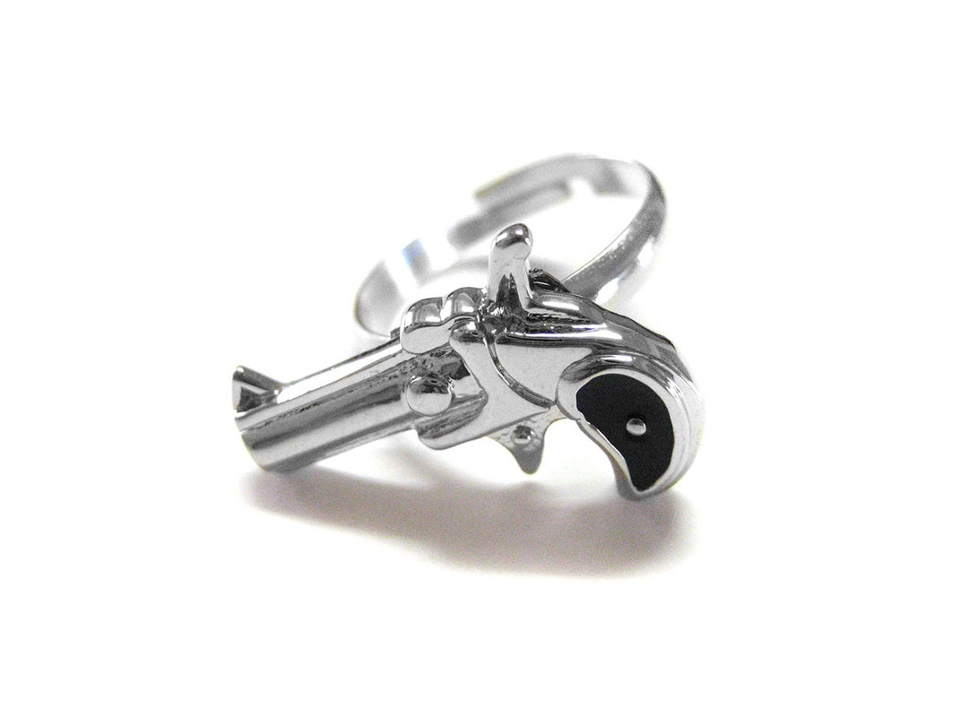 Hand Gun Pendant Ring - Etsy