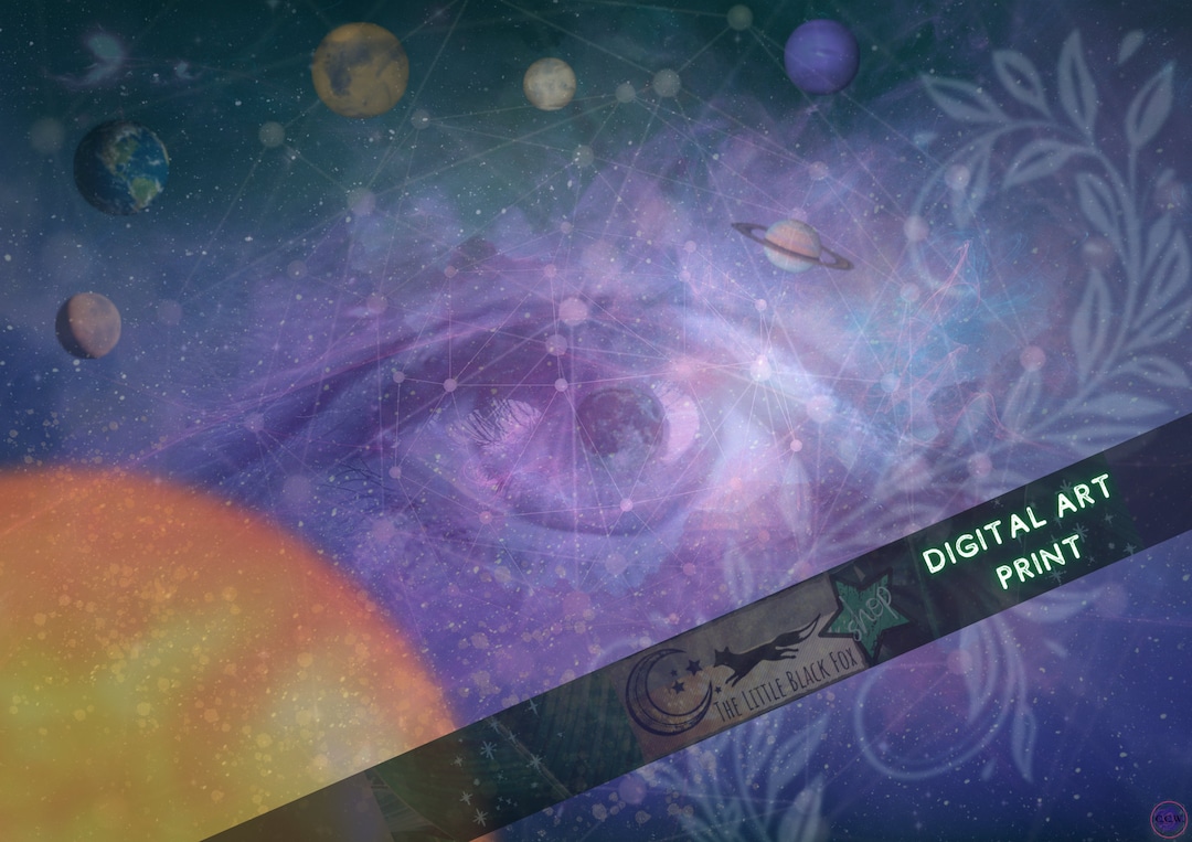 Cosmic Digital Art Print Downloadable, Canvas, Poster, Space, Universe ...