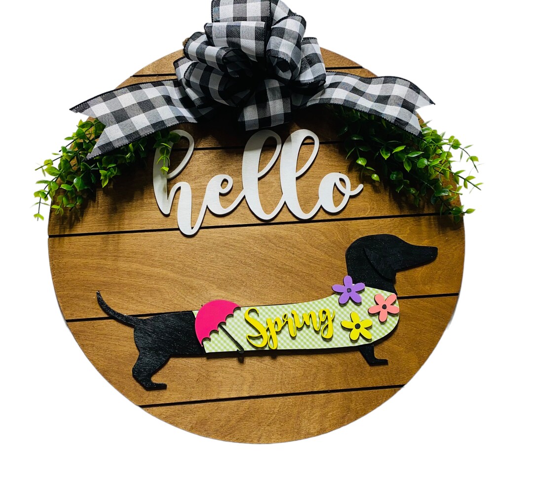 Add on Outfit for Dachshund Doxie - Spring - Weiner Dog - Large Round ...