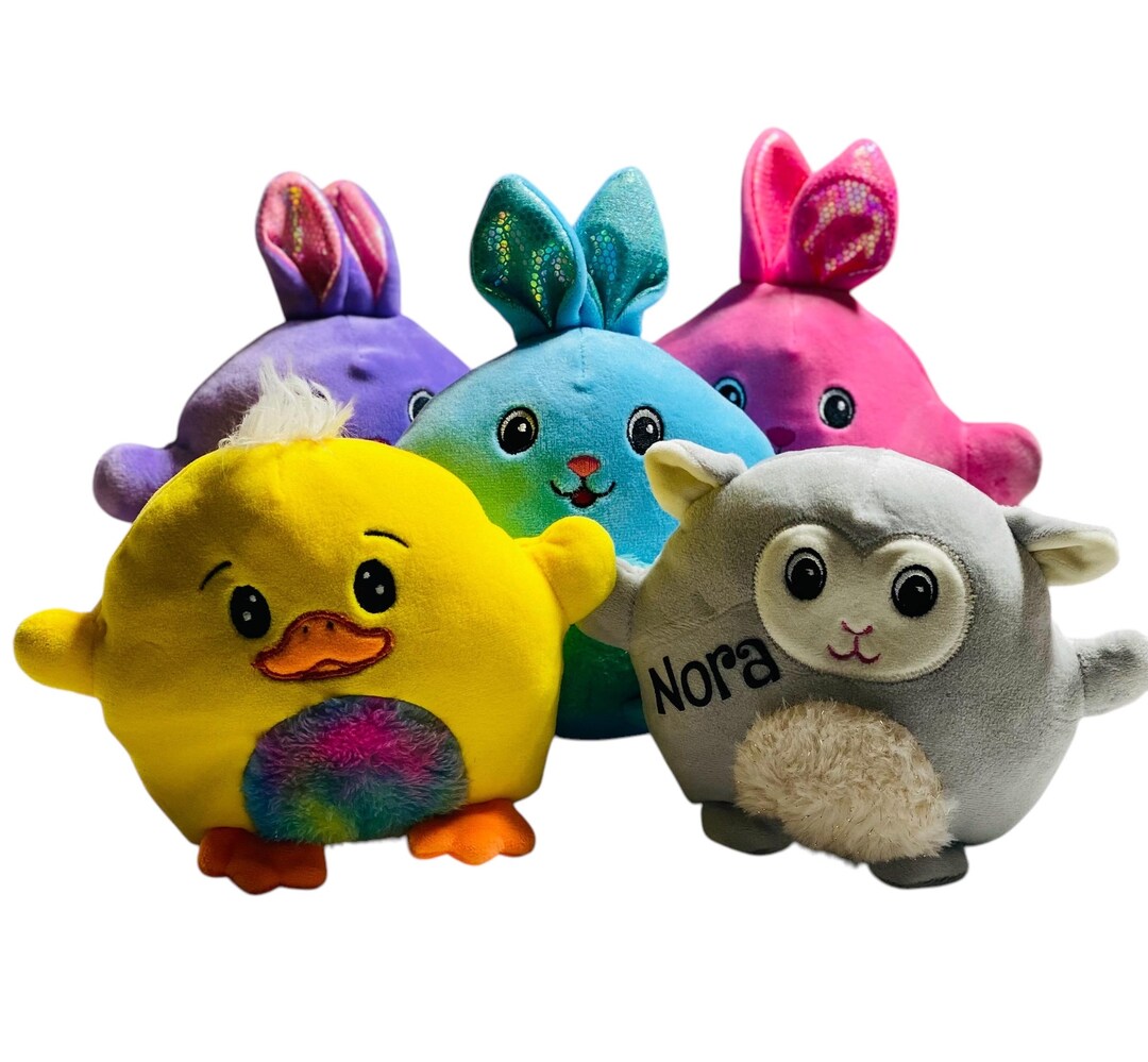 Personalized | Easter | Squishy Roly Poly Animals | Stuffed Toy Plush ...