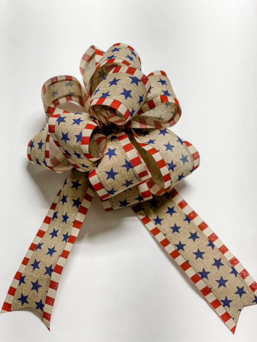 Red White Blue - Stars and Stripes - Add on Bow for Wreaths or Signs ...