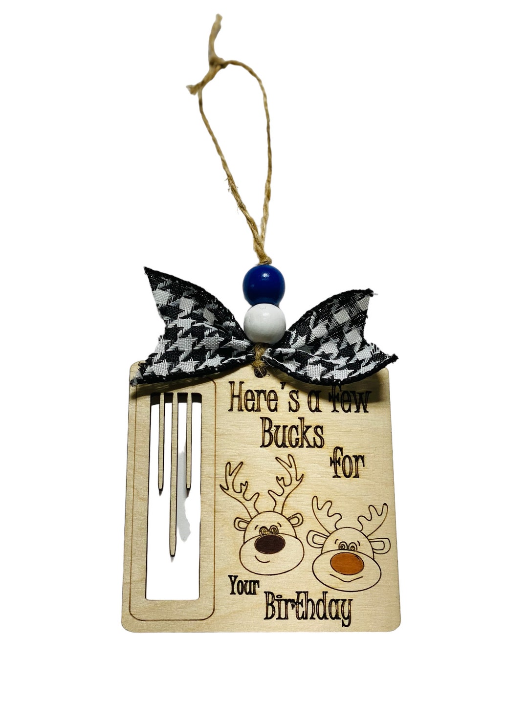 Here’s A Few Bucks for Your Birthday - Money Holder - Wooden Ornament ...