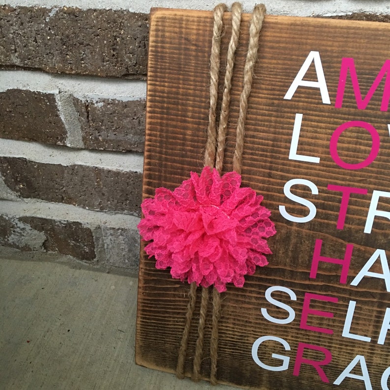 Rustic Mother's Day Gift / Mother of the Bride Gift 11" X 14" Wooden ...