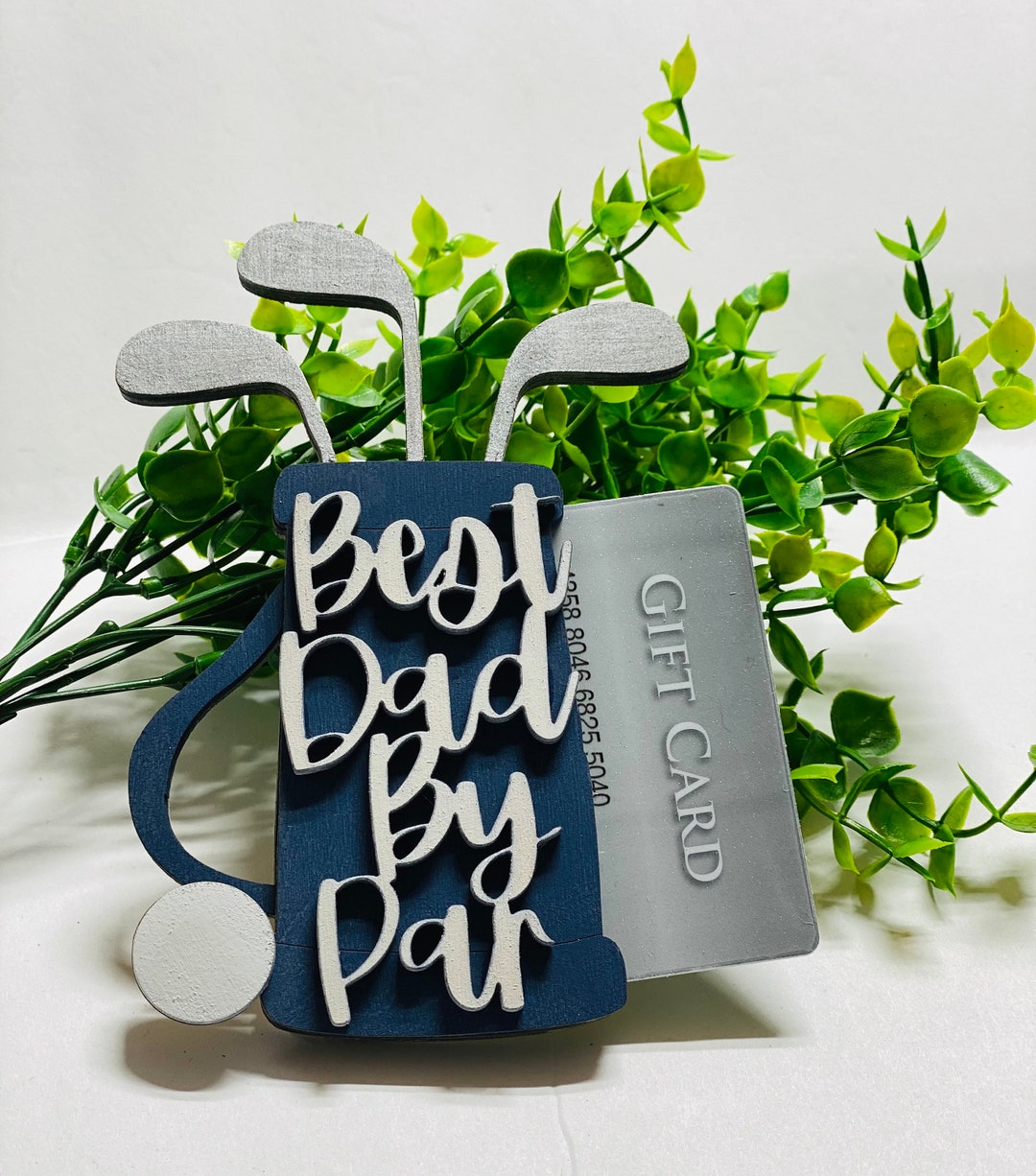 Father’s Fathers Day - Best Dad by Par - Golfer - Gift Card Money ...