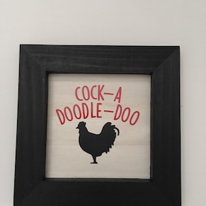 Farmhouse | Oink Pig | Moo Cow | Cock-a-doodle-doo Rooster | Wooden ...