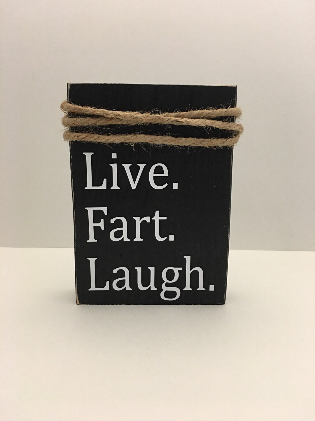 Live Fart Laugh Decorative Wooden Block Bathroom Sign - Etsy Australia