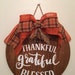 Thankful Grateful Blessed 18 Wooden Fall - Etsy