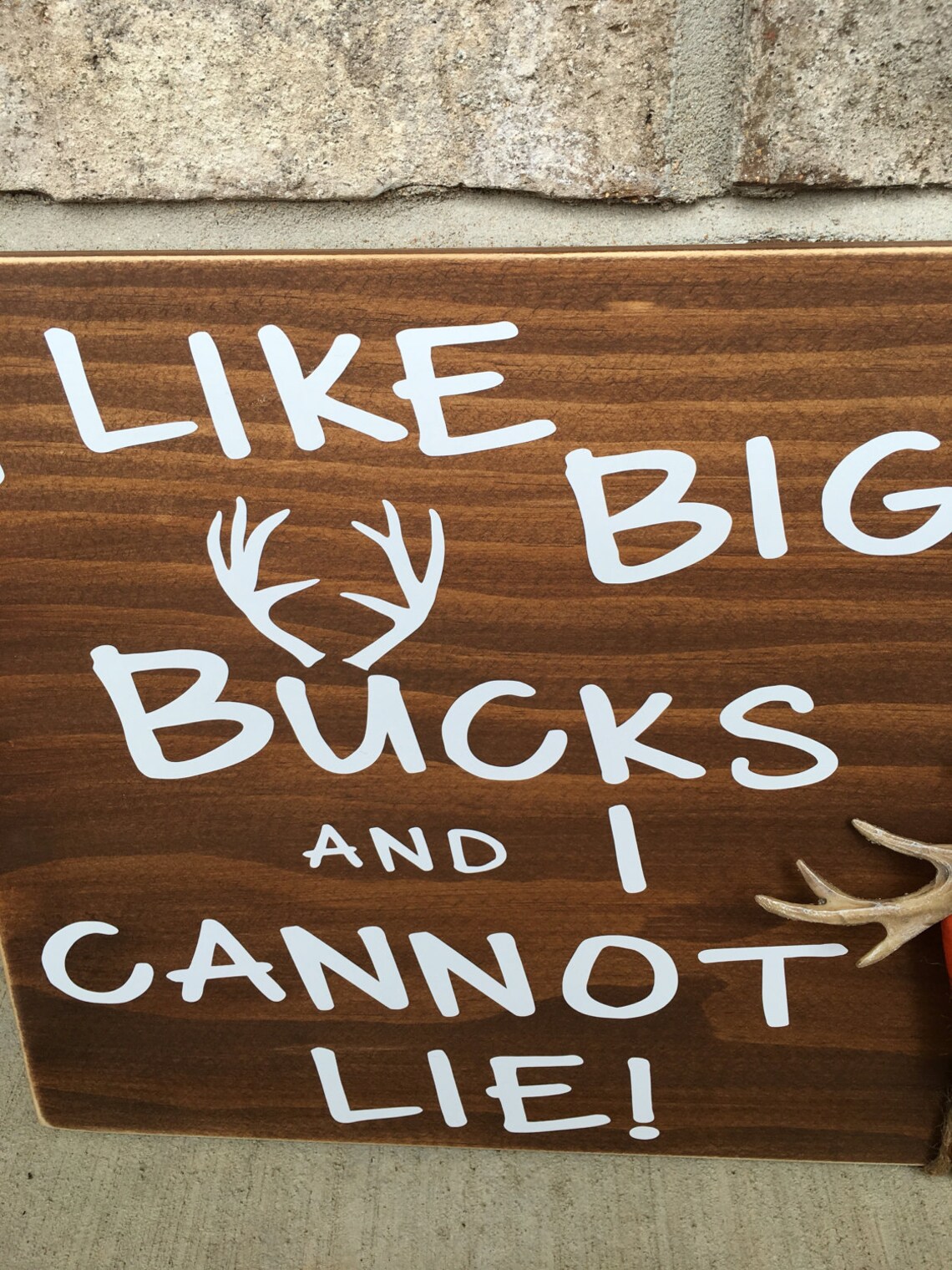 I Like Big Bucks and I Cannot Lie Rustic Hunting / Man Cave | Etsy