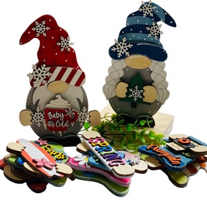 Interchangeable Set - 4 Seasons - Boy and Girl Gnomes - Shelf Sitters ...