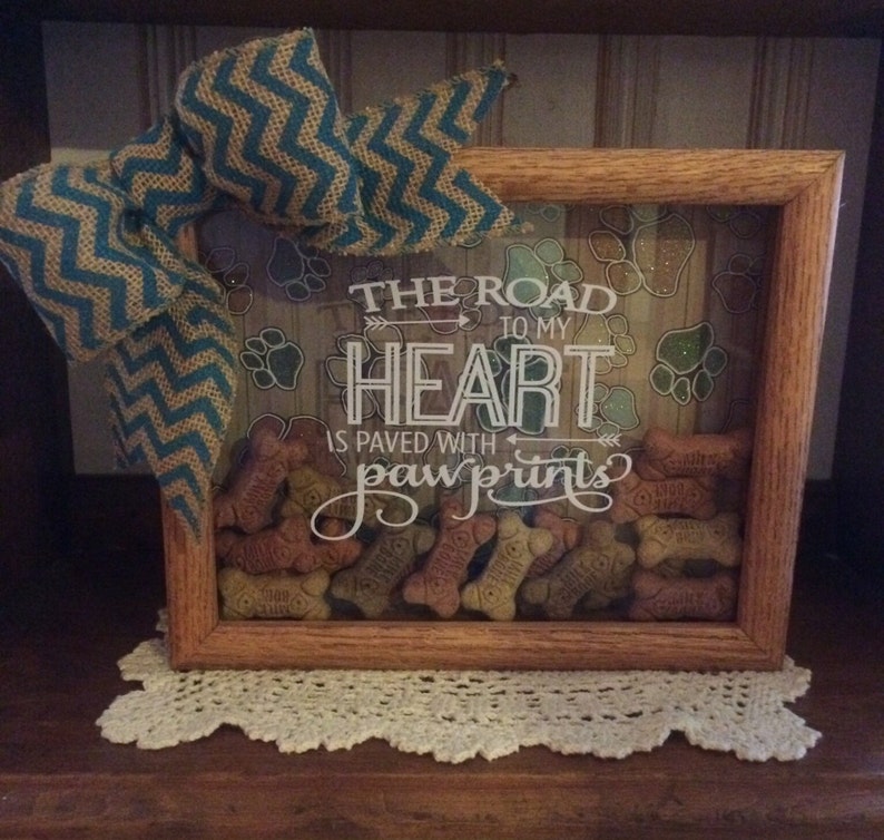 Dog Lover's 8 X 10 Pawprints Shadow Box With Bones FREE - Etsy