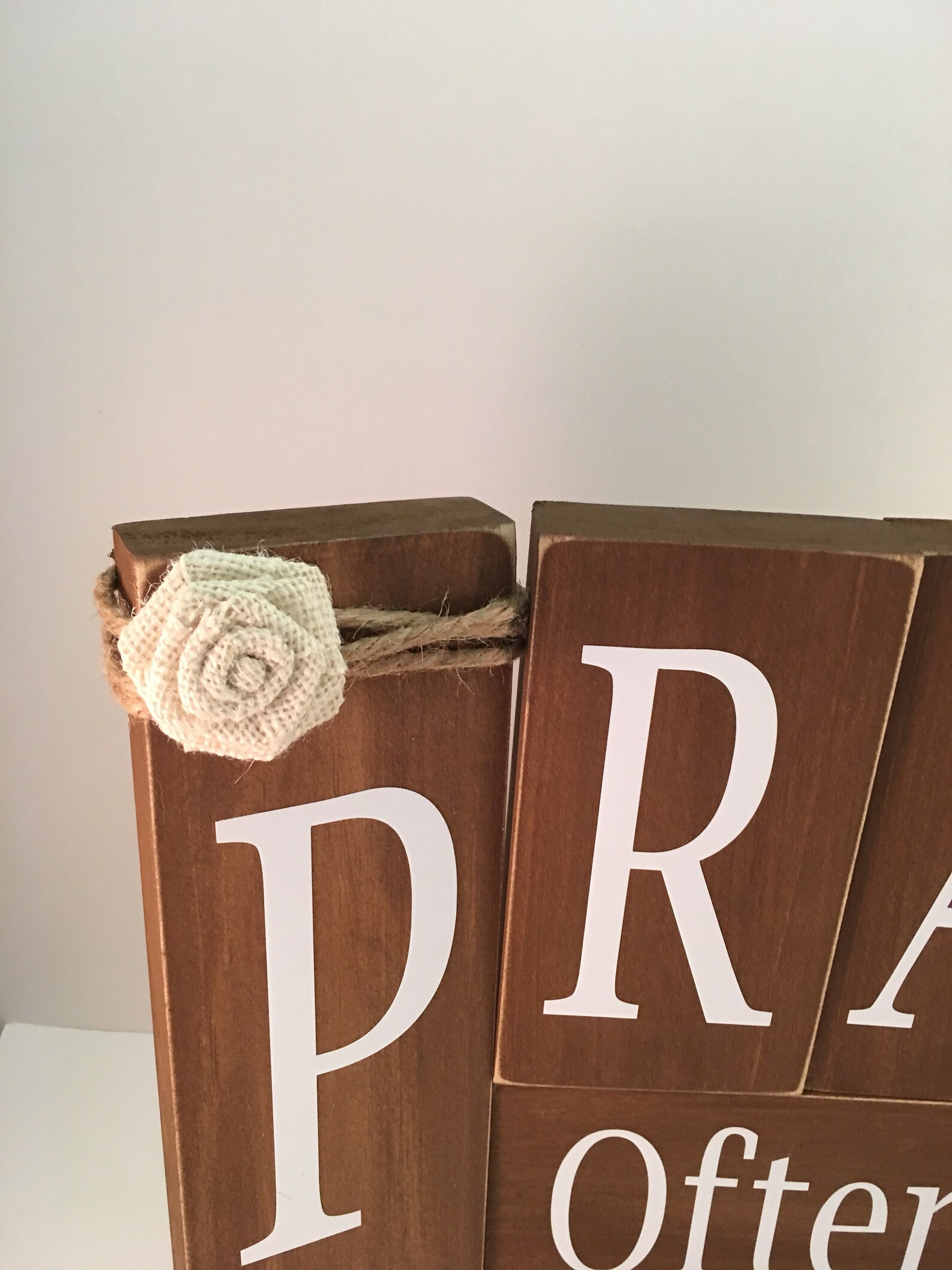 Set Of Wooden Religious PRAY Blocks Pray Often | Etsy