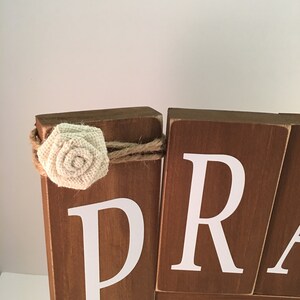 Set of Wooden Religious PRAY Blocks "pray Often" Home Decor - Etsy