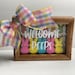 Welcome Peeps - Easter - 5 X 7 Wooden Shadow Box - With Peeps Filler - Etsy