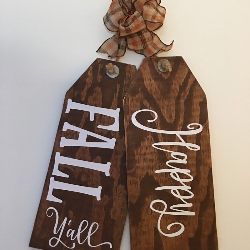 Wood Door Tags - Etsy