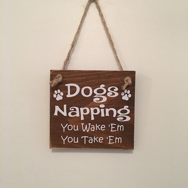 Napping Sign - Etsy