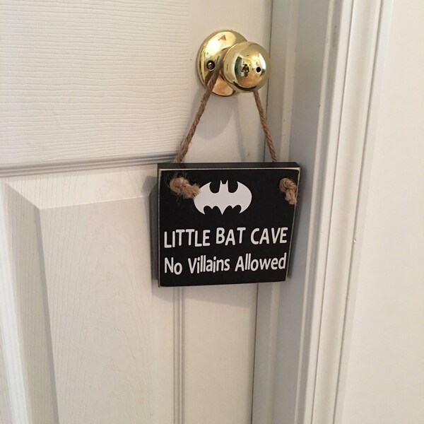 Bat Cave Door Sign - Etsy