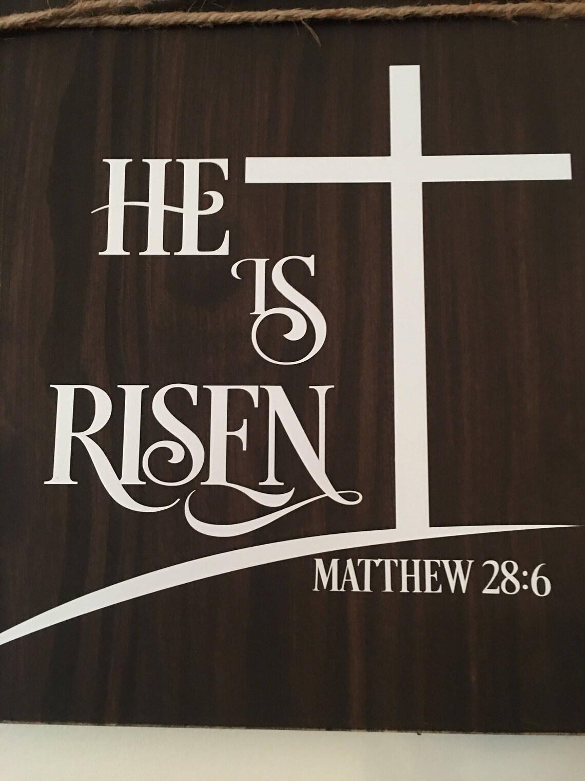 He is Risen Matthew 28:6 Religious Rustic Easter Wooden Wall - Etsy