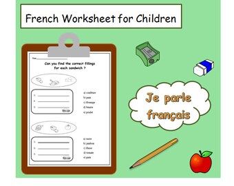 Shop Words FRENCH WORKSHEET / French Writing Activity / | Etsy