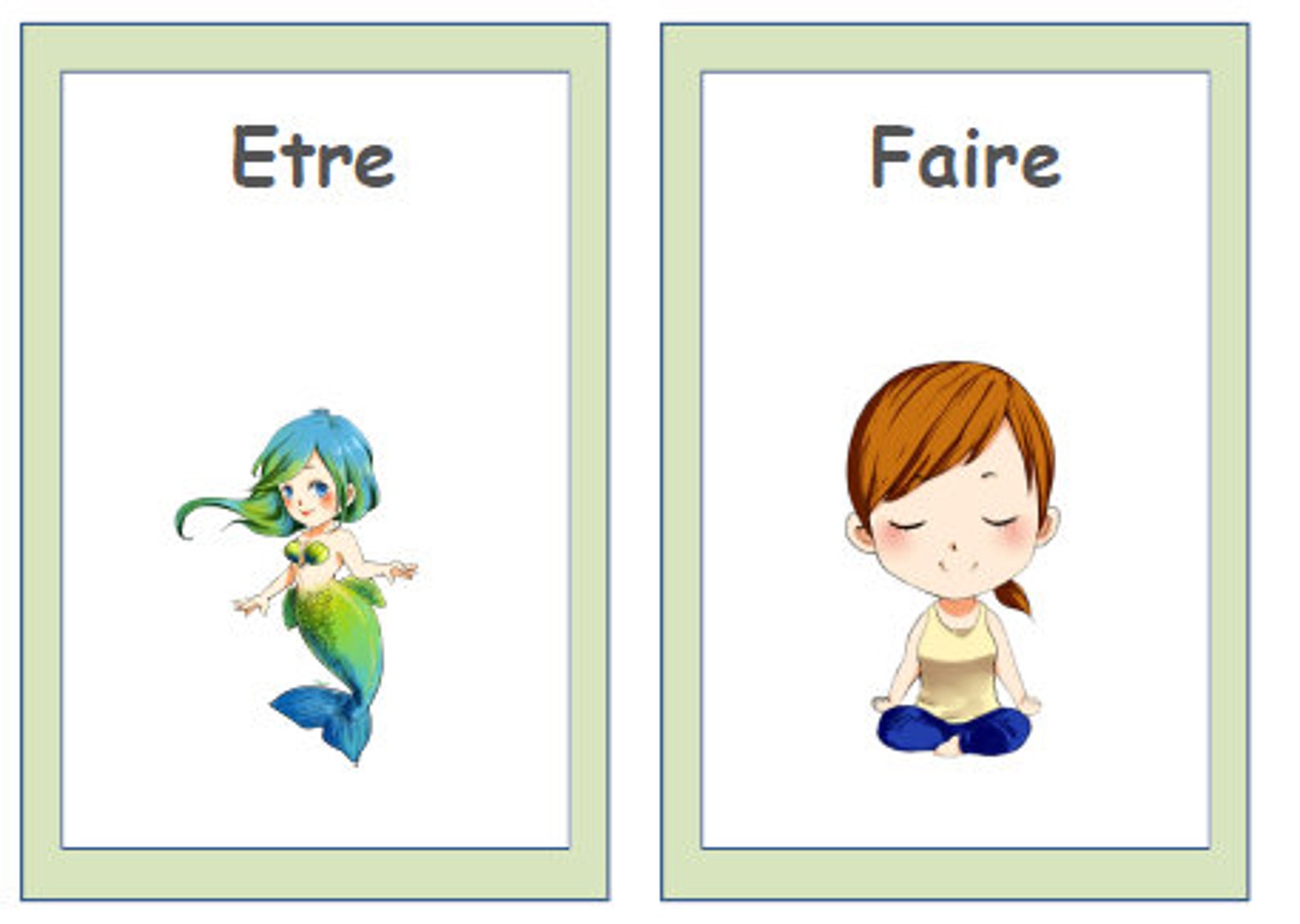 French Irregular Verbs Audio Lessons & Posters, French Learning Cards ...