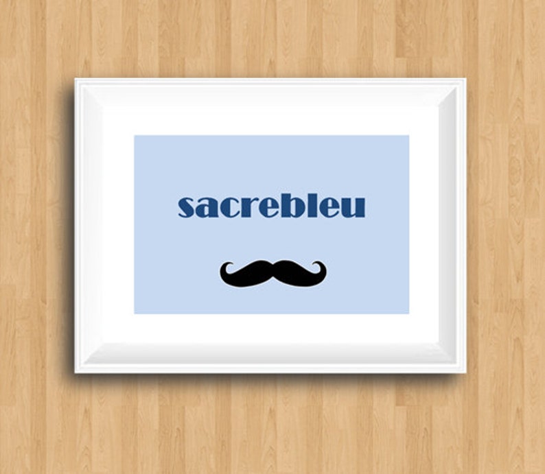 French Wall Decor-sacrebleu-printable Wall Art-wall Art Print-light ...