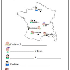 FRENCH Writing Activity Printable Language Worksheet / French for Kids ...