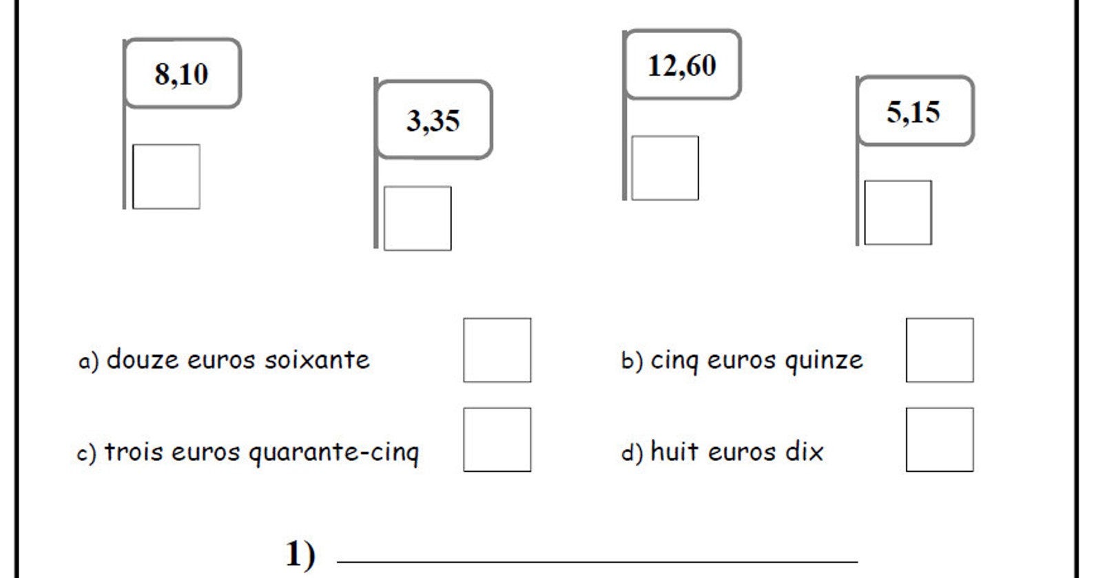 FRENCH LEARNING Numbers Worksheet KIDS Activities Printables / Numeracy ...